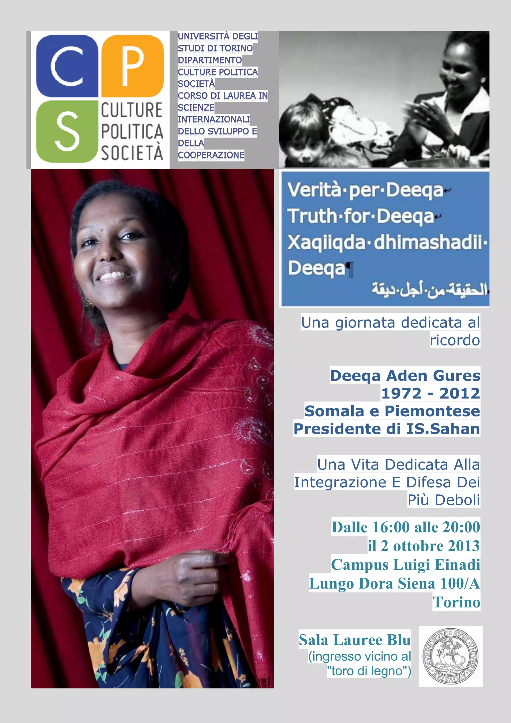 Una giornata dedicata a Deeqa | PDF