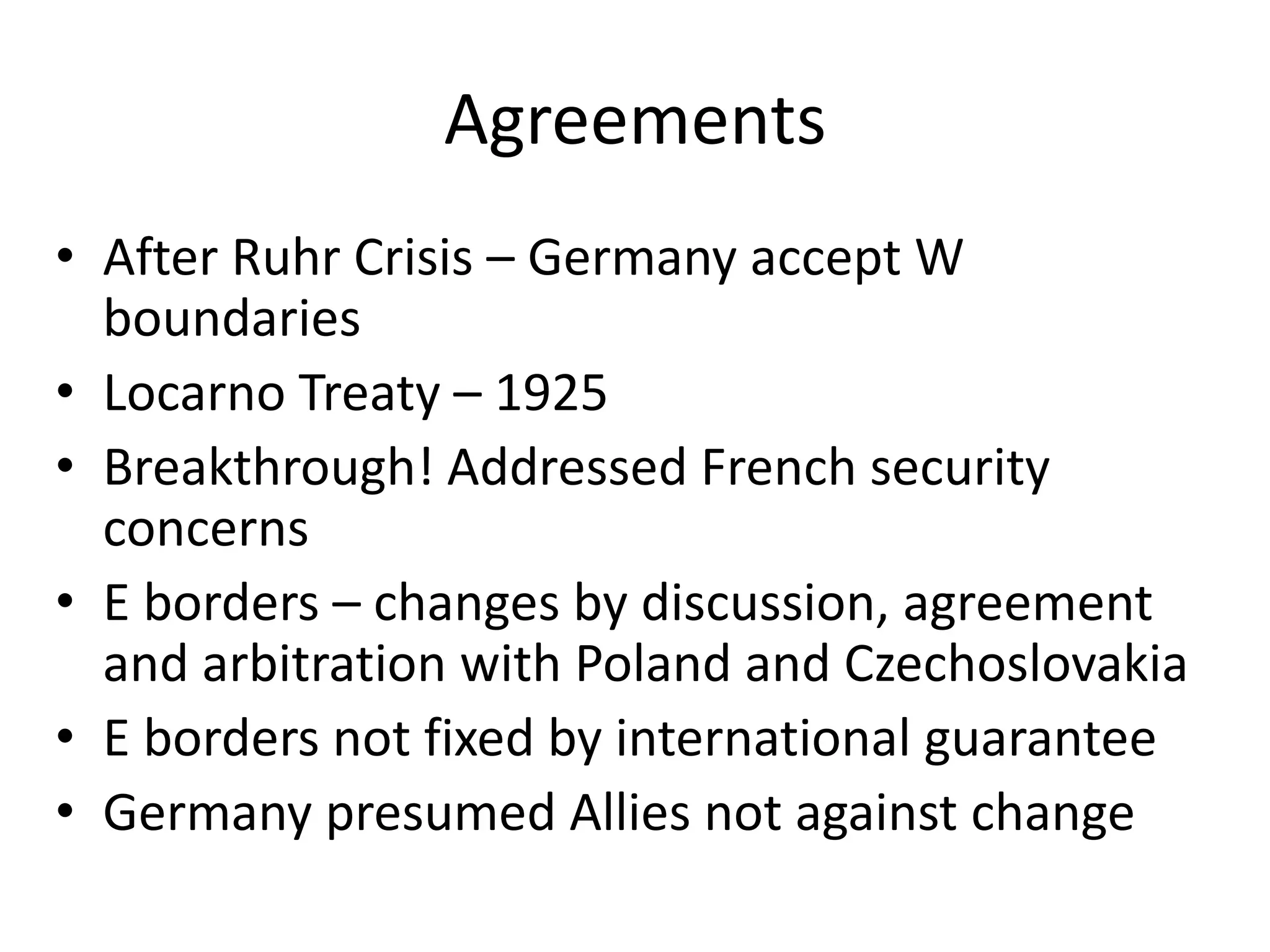 Locarno treaties | PPTX
