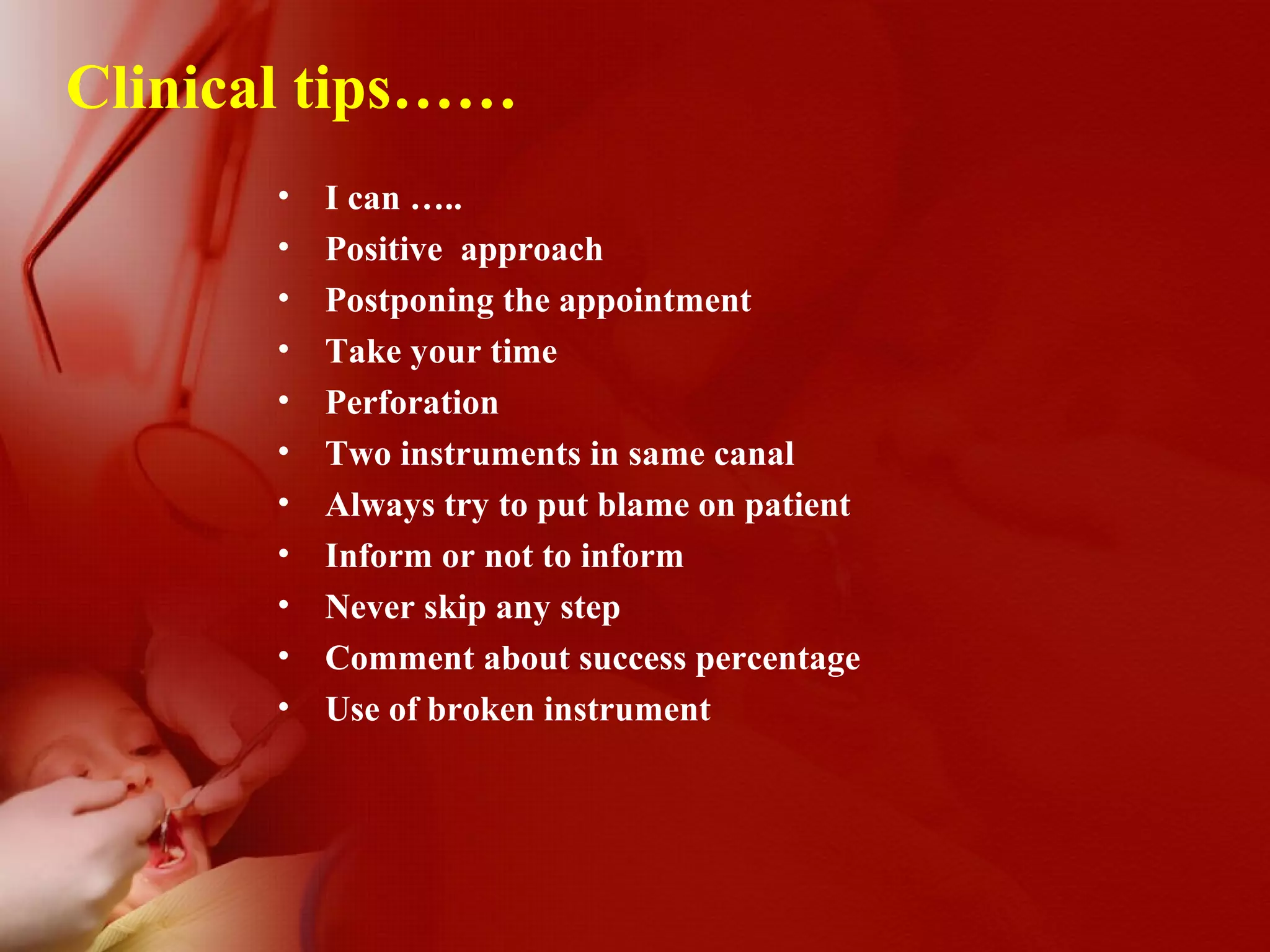 Locating root canal orifice in molar RCT | PPT