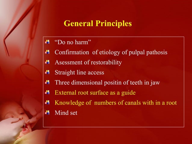 Locating root canal orifice in molar RCT | PPT