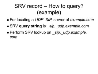 Locating SIP Server & ENUM | PPT