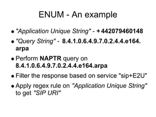 Locating SIP Server & ENUM | PPT