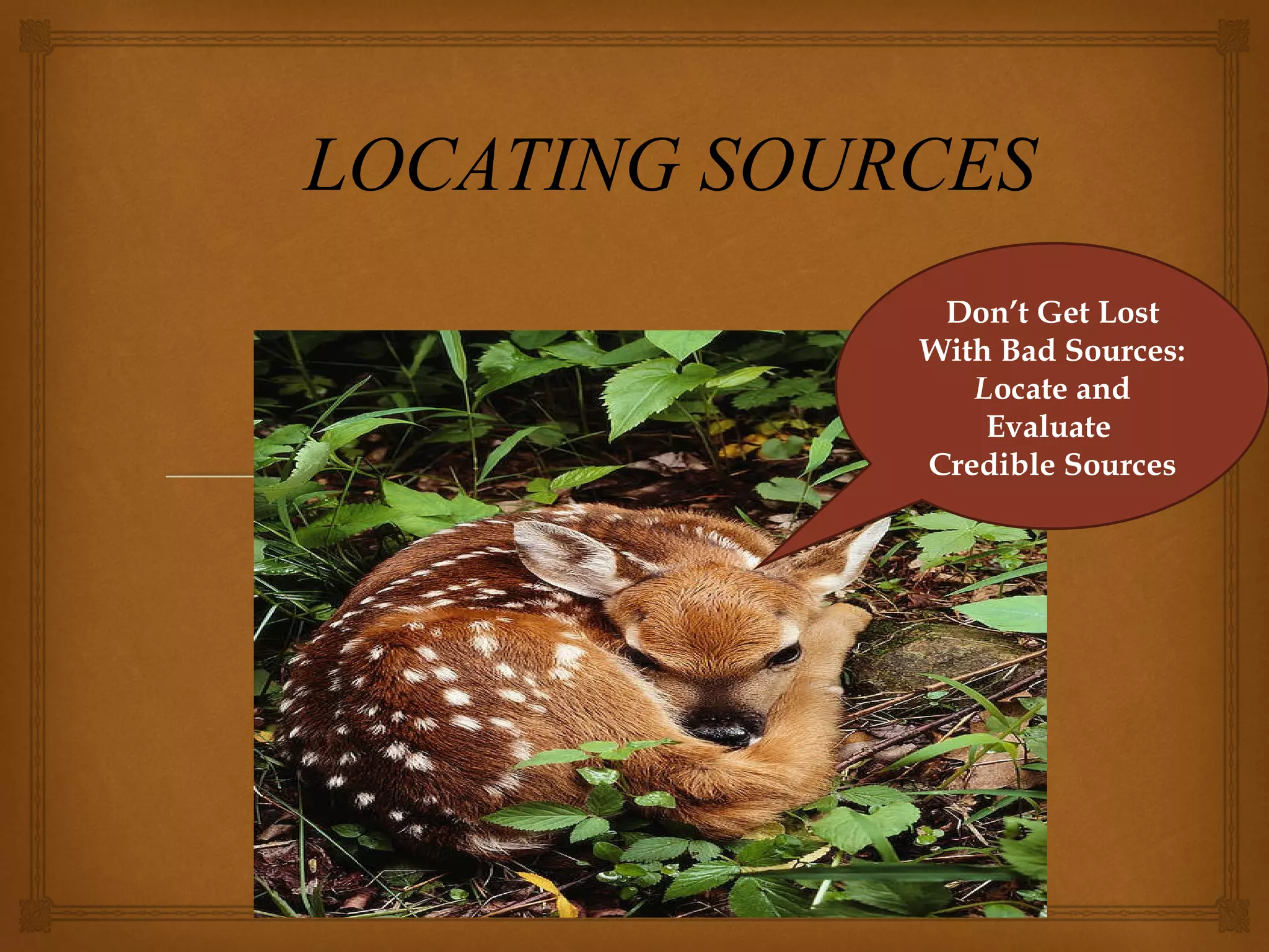 Locating Sources Review Presentation Ppt