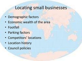 Locating the business | PPTX
