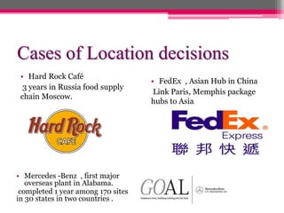 Overview on Location Decisions | PPTX