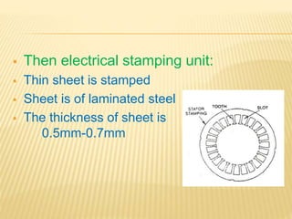 Electric induction Motor construction | PPT