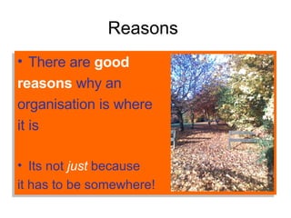 Location Of An Organisation | PPT