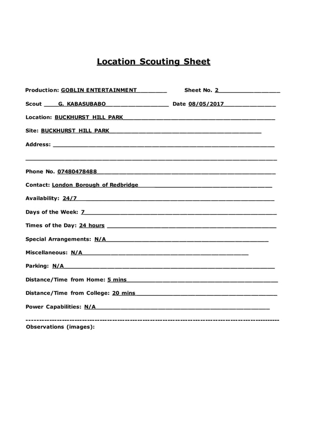 Location scout-formfor | PDF