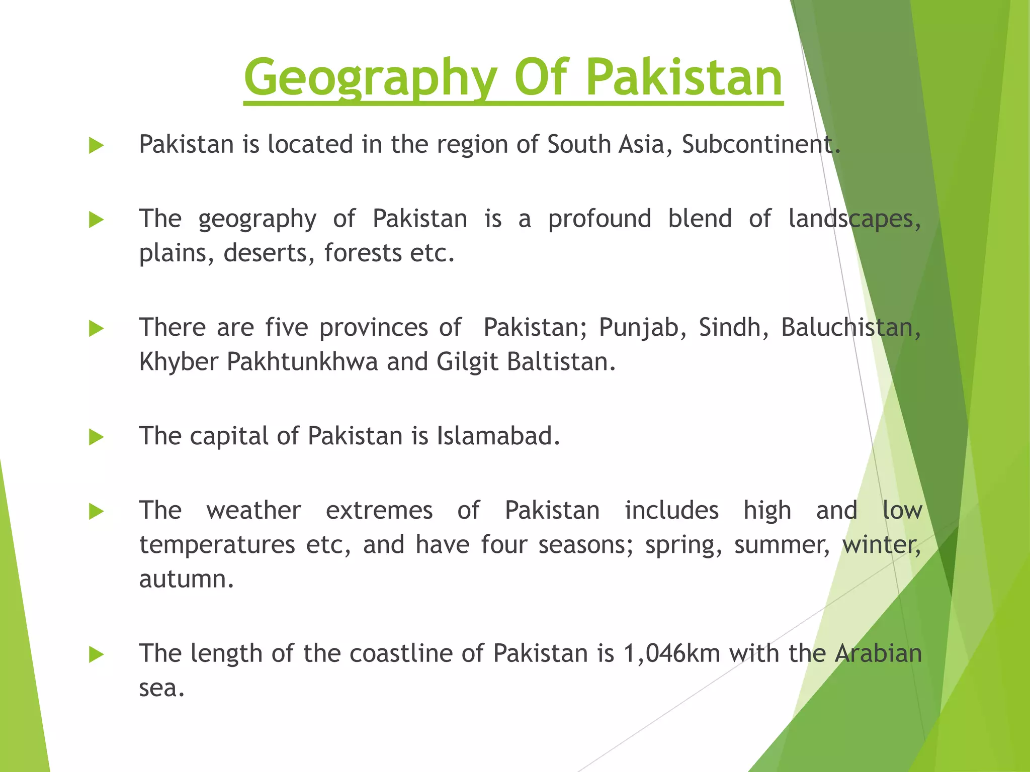 Location And Geography Of Pakistan | PPTX