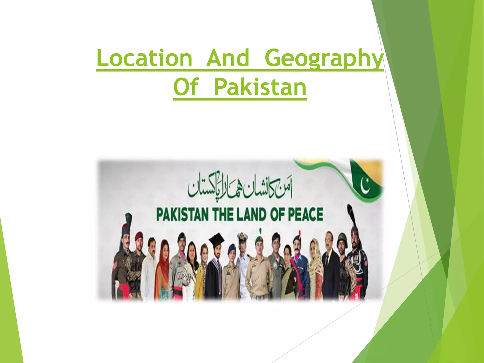 Location And Geography Of Pakistan | PPTX