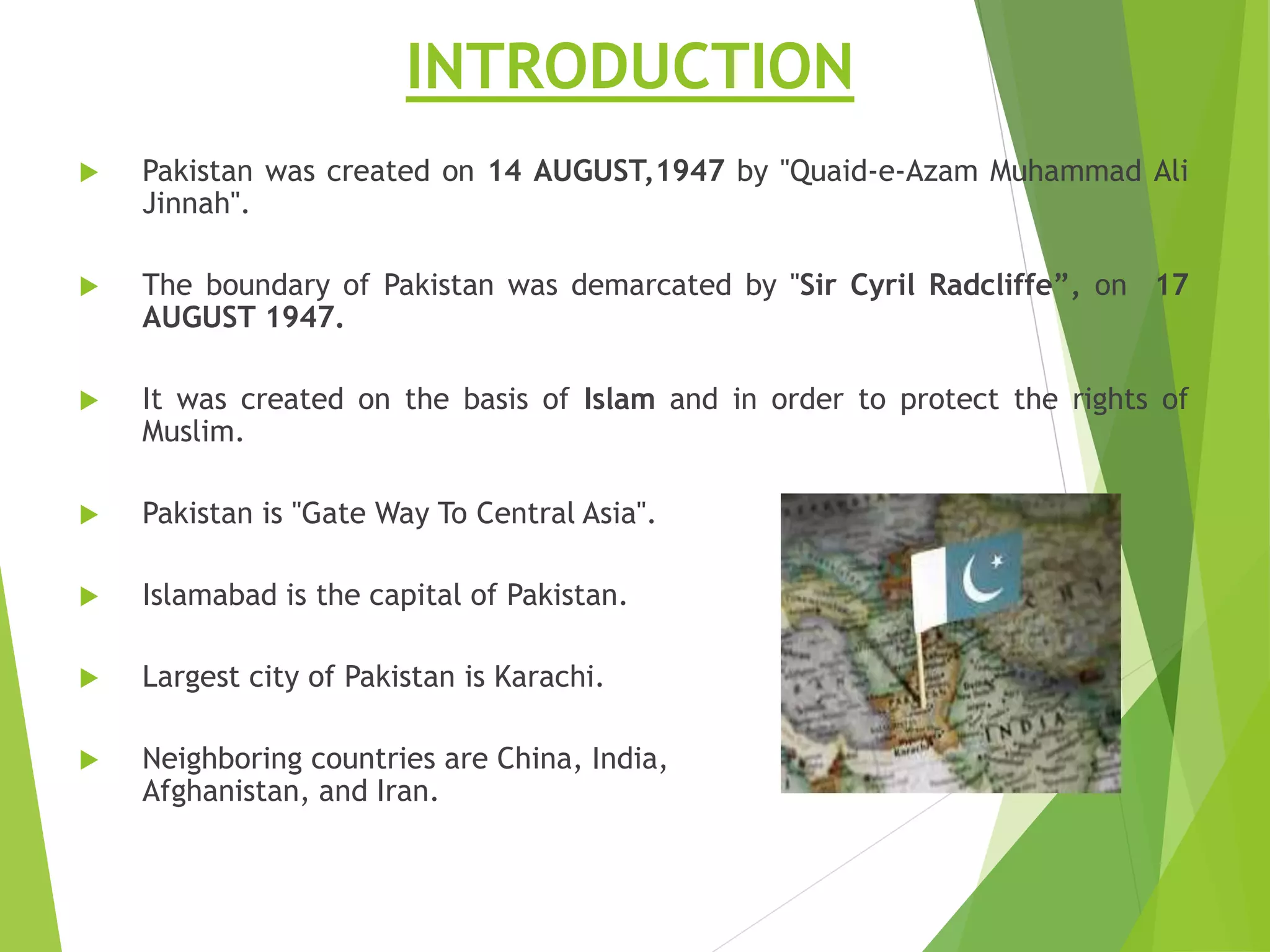 Location And Geography Of Pakistan | PPTX