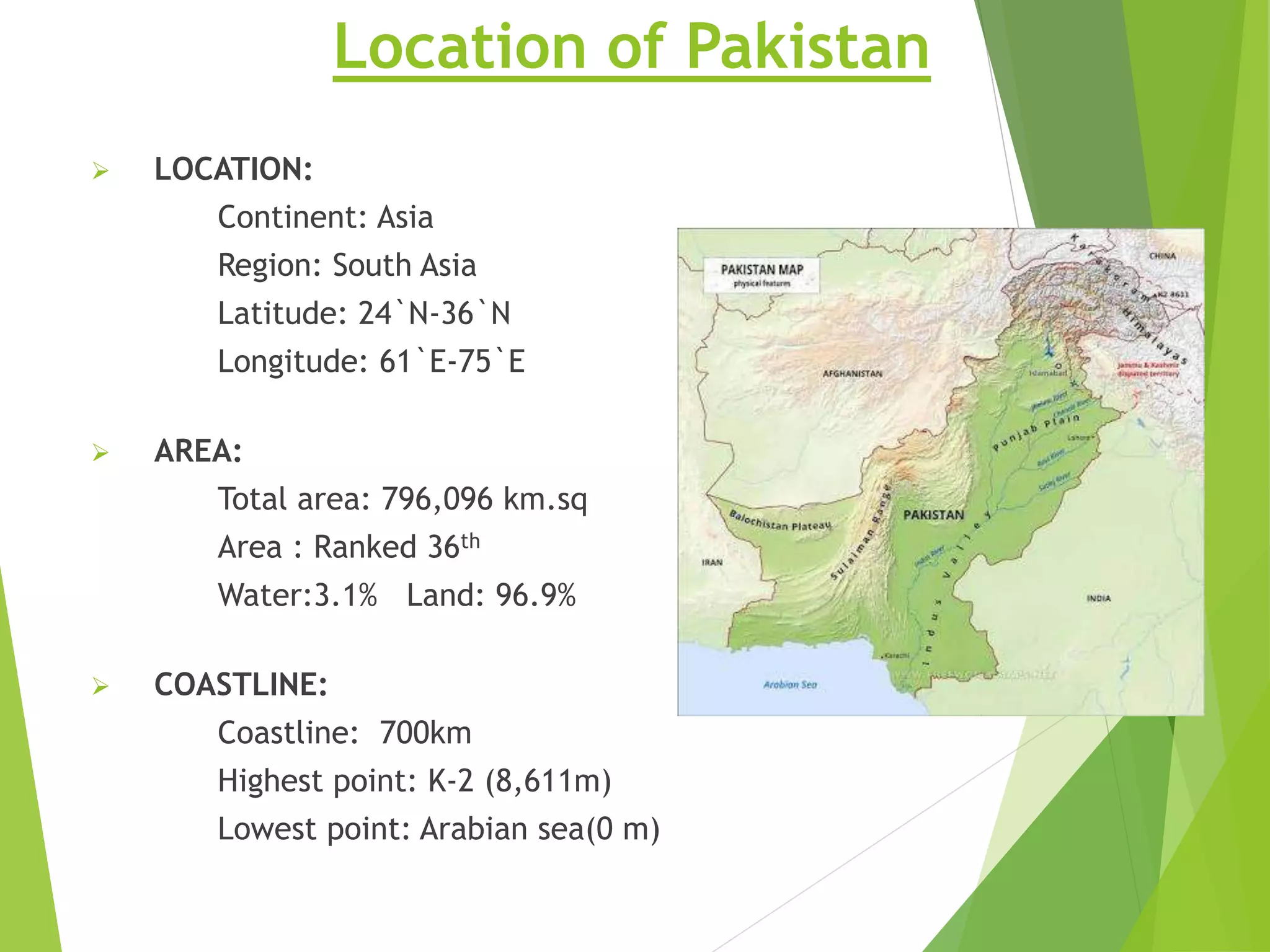 Location And Geography Of Pakistan | PPTX