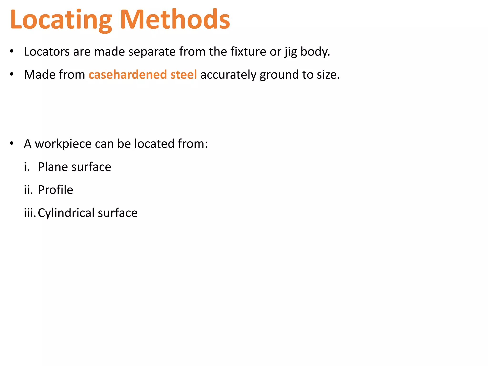 Location and locating devices used in jigs and fixtures | PDF