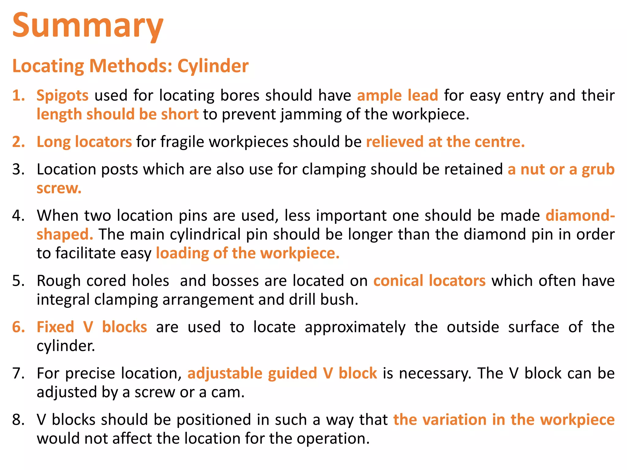 Location and locating devices used in jigs and fixtures | PDF