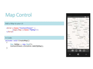 Location and map api in windows phone 8 | PDF