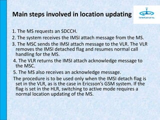 GSM Location area update | PPTX