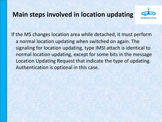 GSM Location area update | PPTX