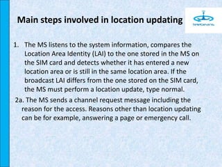 GSM Location area update | PPTX