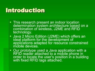 Location Based System For Mobile Devices Using Rfid | PPT