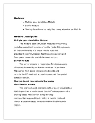 Location based spatial query processing in wireless broadcast environments(synopsis) | DOC ...