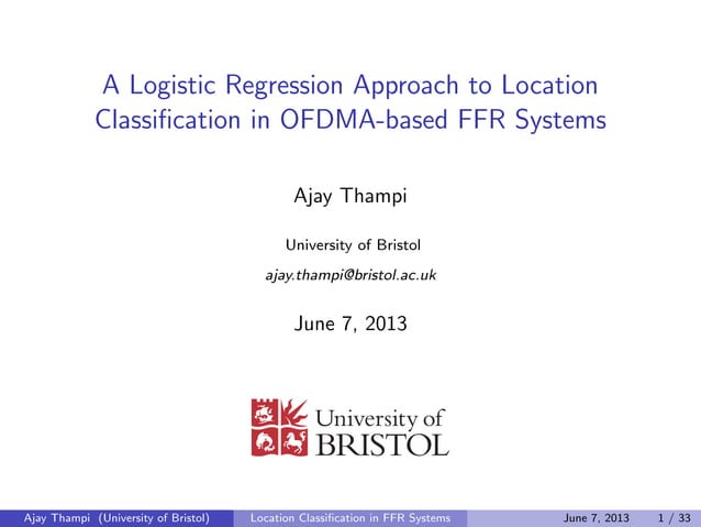 Location Classification in Fractional Frequency Reuse (FFR)-based Systems | PDF | Computer ...