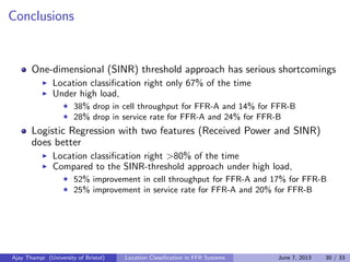 Location Classification in Fractional Frequency Reuse (FFR)-based Systems | PPT