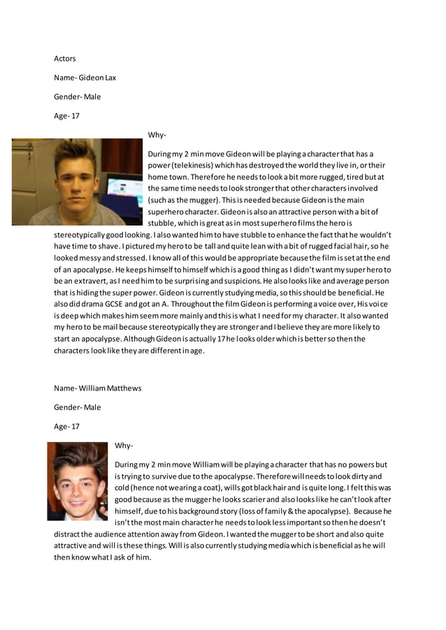 Location costumes props actors (main) | DOCX | Shaving | Personal Care