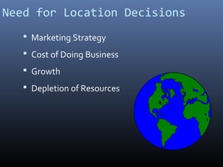 Location decision | PPT