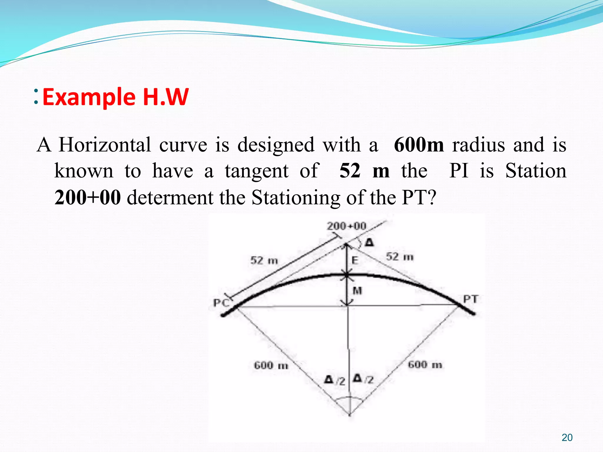 Location horizontal and vertical curves Theory | PDF