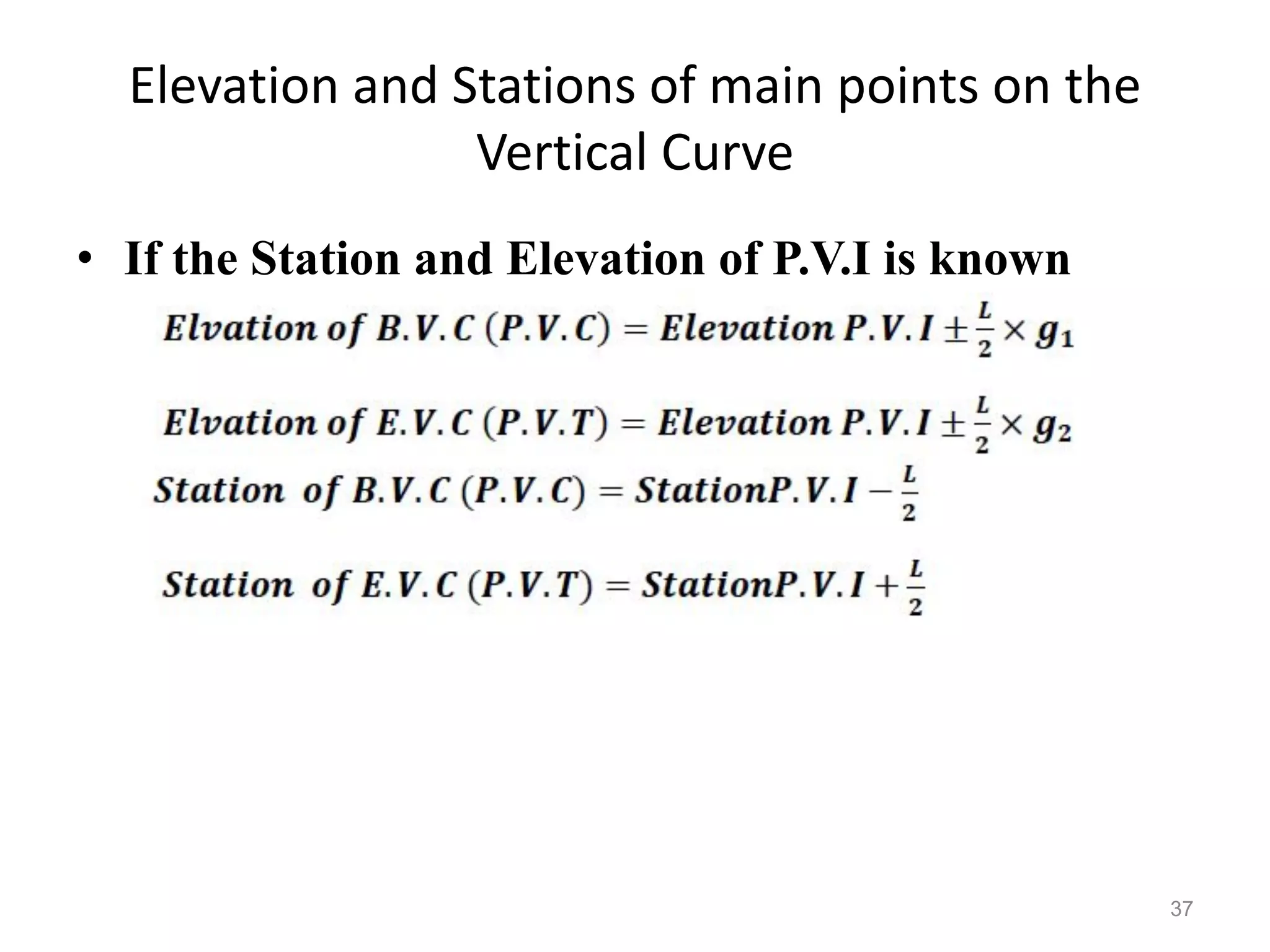 Location horizontal and vertical curves Theory | PDF