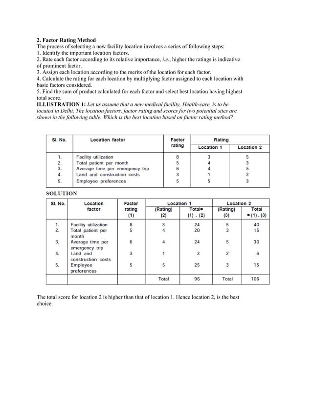 Location models | DOCX