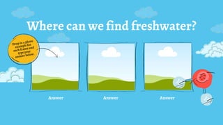 Location of Waters on Earth Activity Science Presentation in Blue Light ...