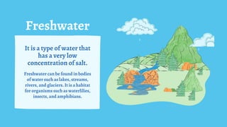 Location of Waters on Earth Activity Science Presentation in Blue Light ...