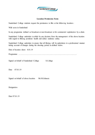 Location permission form.doc
