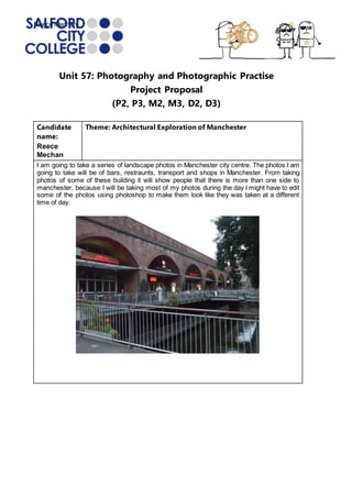 Location photo shoot proposal | DOCX