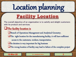 Location planning | PPTX