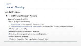 MBA operations manahemnt - Location Planning.pptx