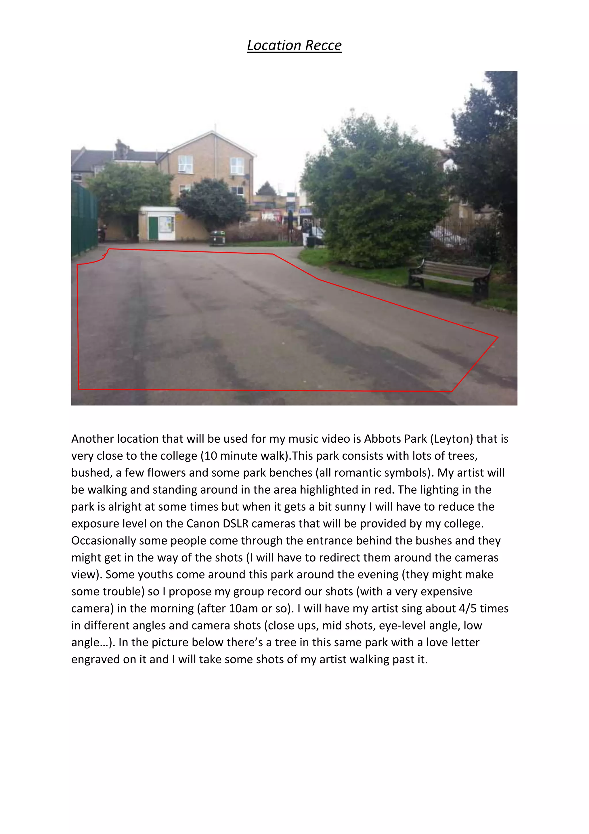 Location recce | DOCX