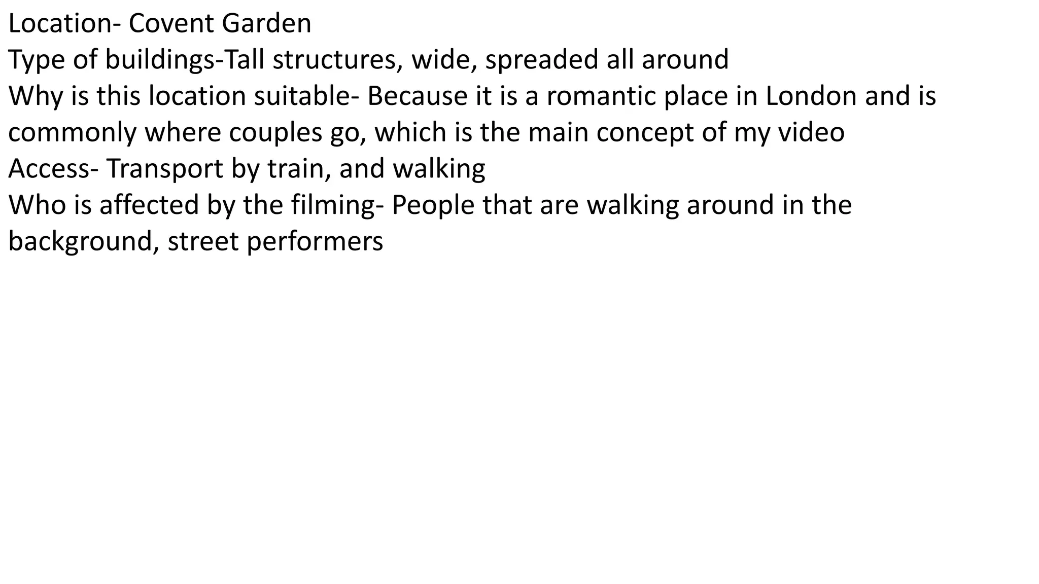 Location recce | PPT