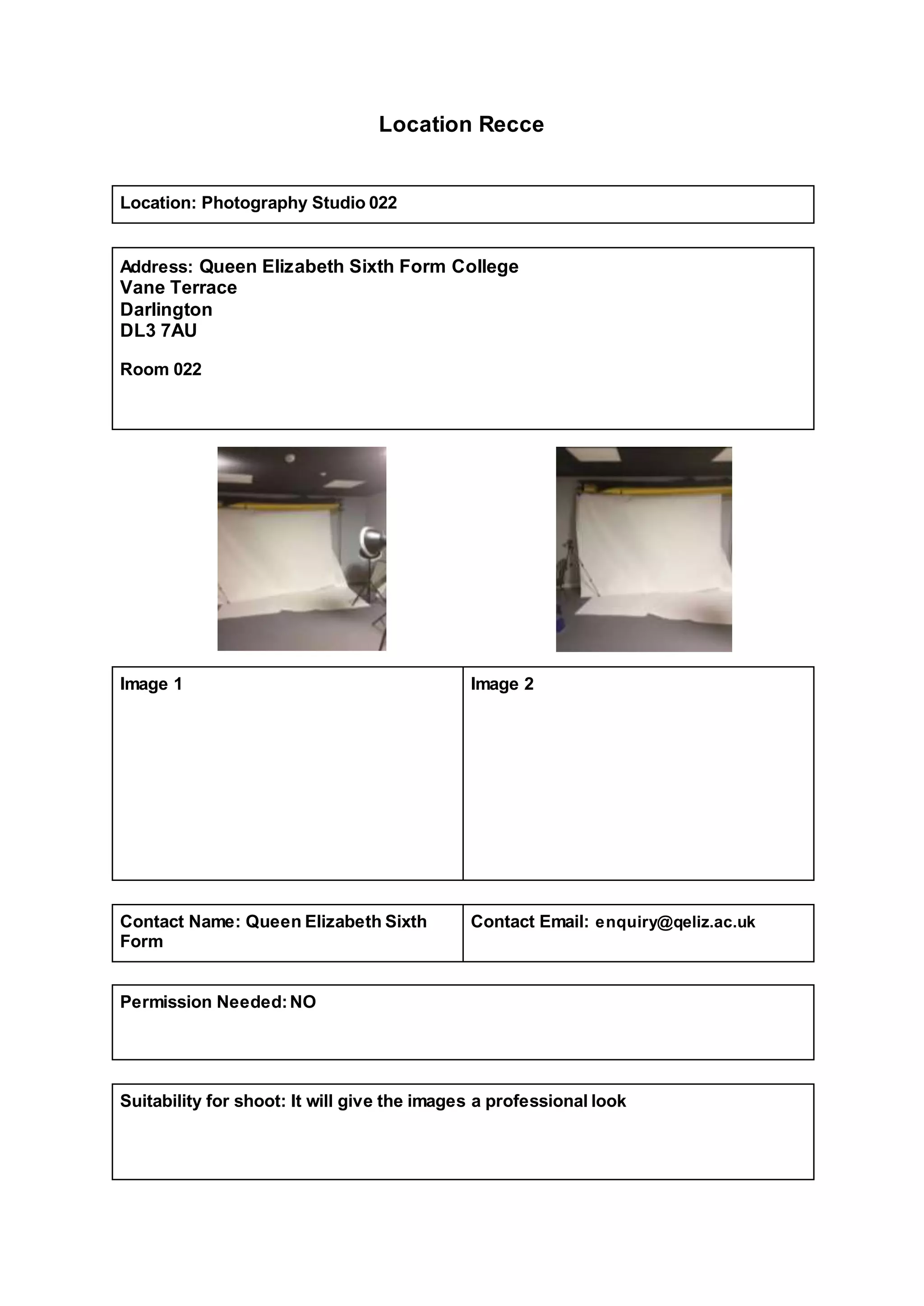 Location recce racheltsang | PDF
