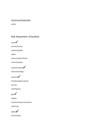 Location Reece | DOCX | Indoor Environmental Quality | Home & Garden