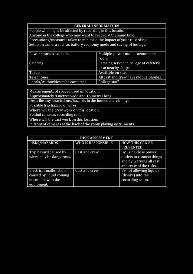 Location Recce Studio | PDF