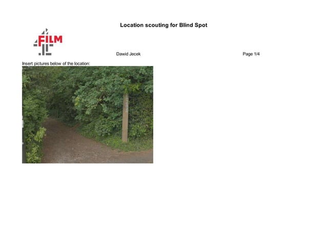 Location recce template | PPT