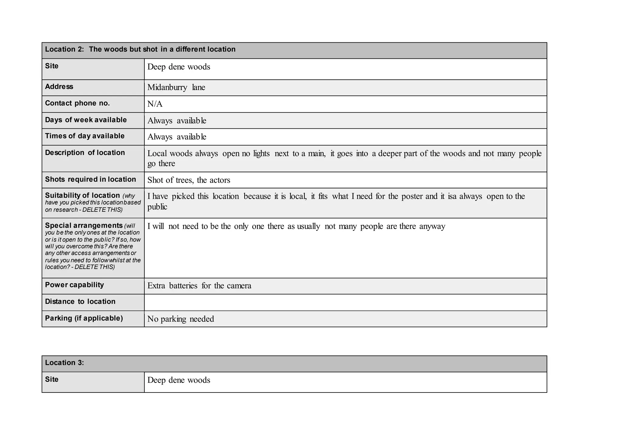 Location recce template.docx