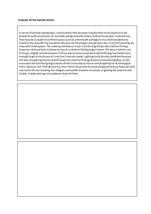 Location recce template 2014