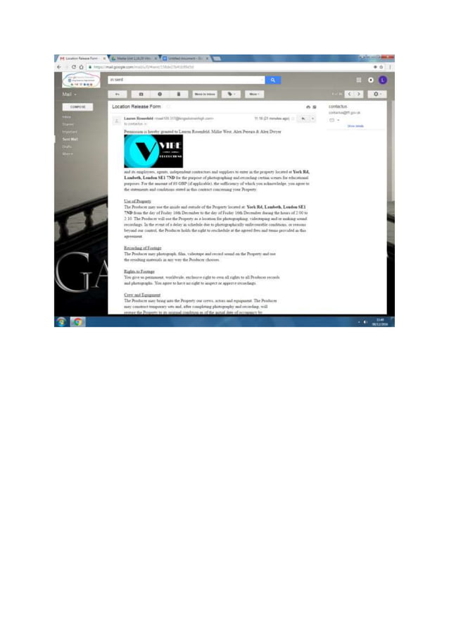 Location Release Emails | PDF