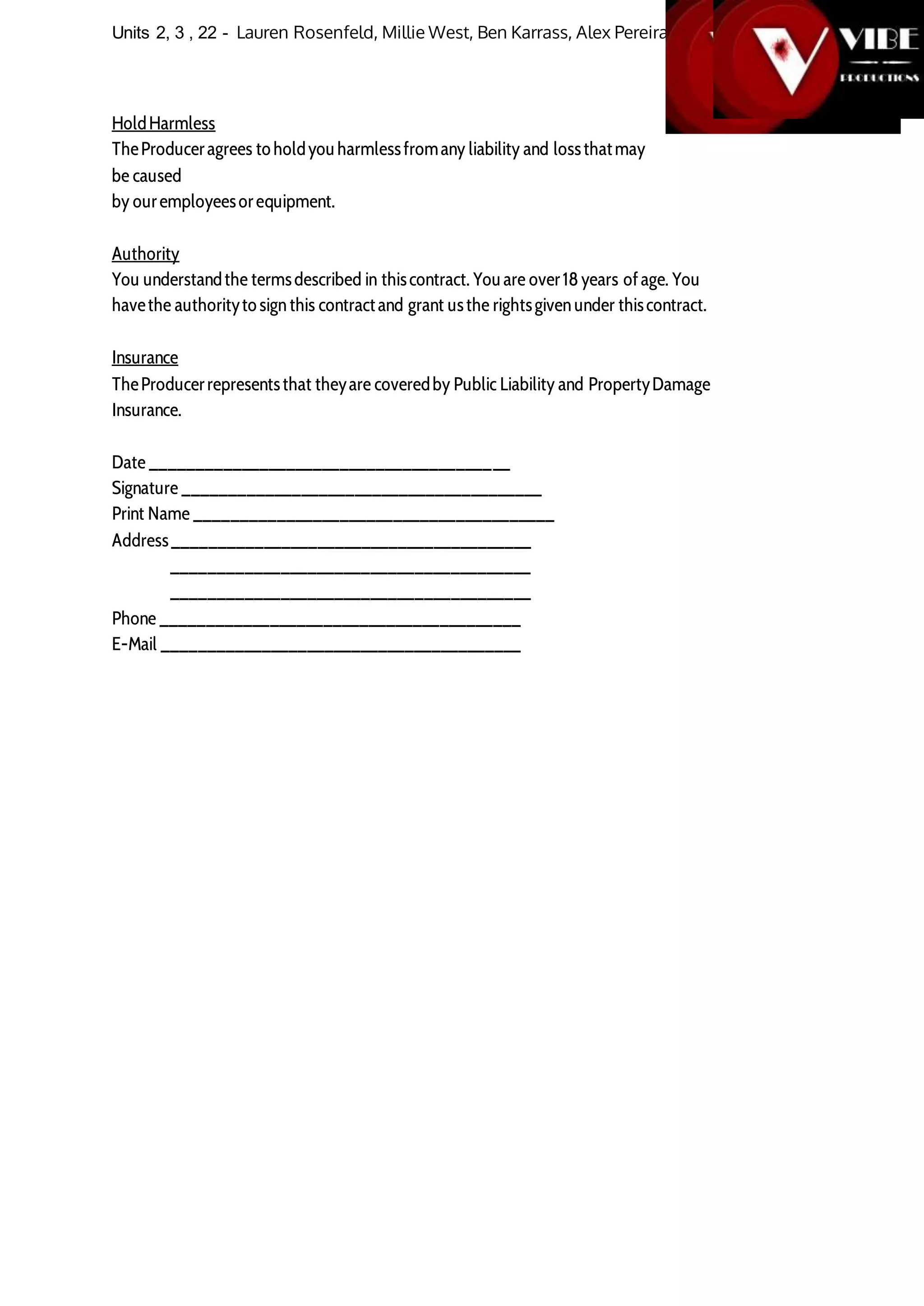 Location release form | DOCX