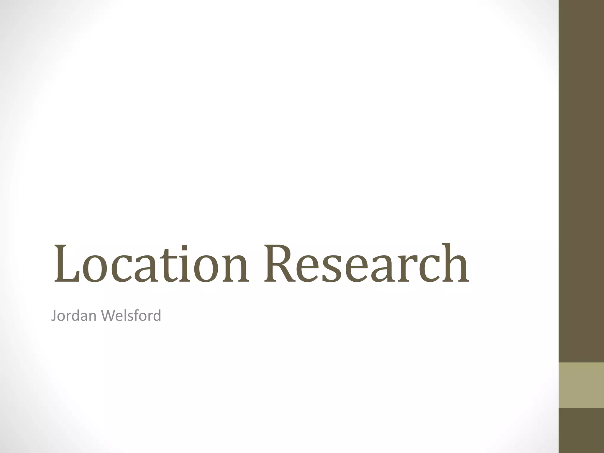 Location research | PPTX