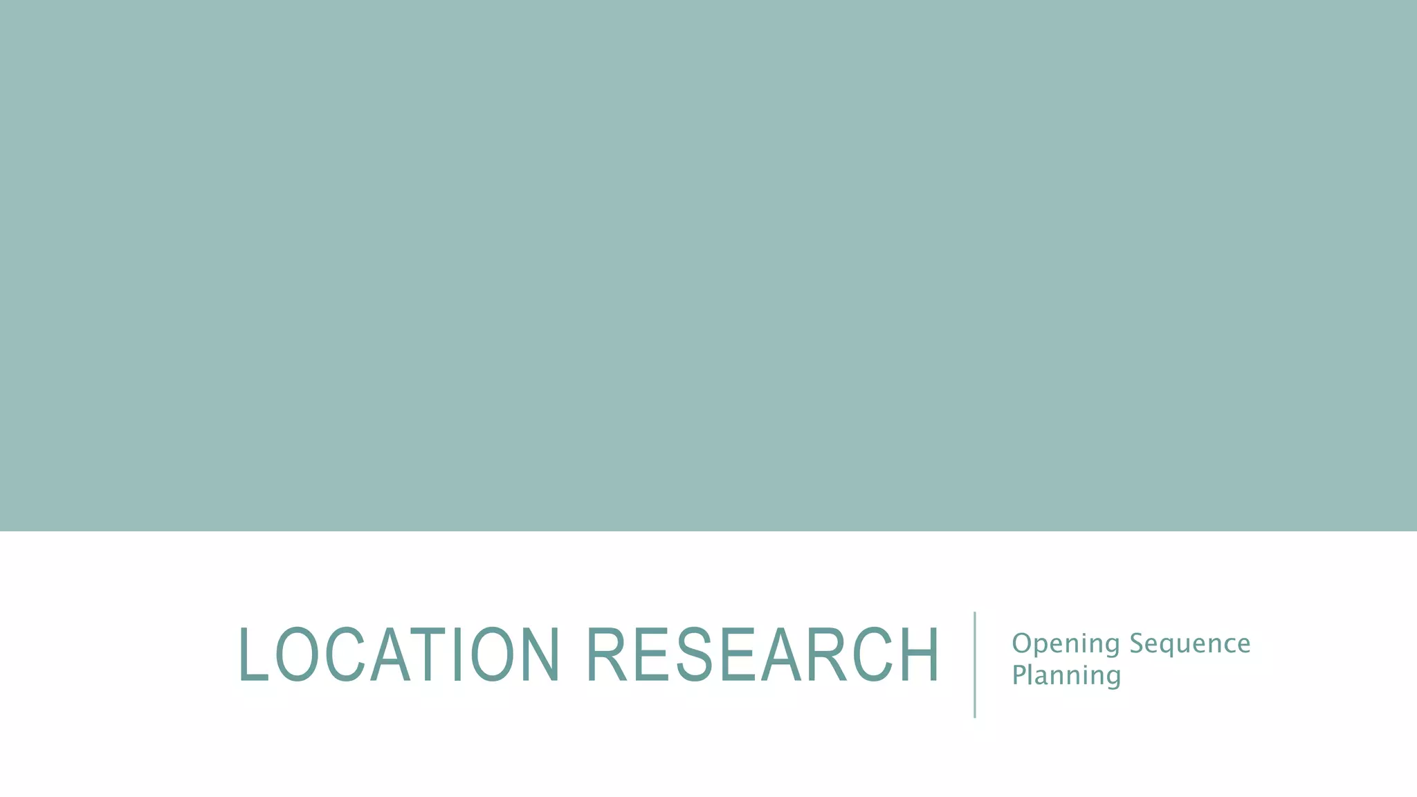 Location research | PPTX