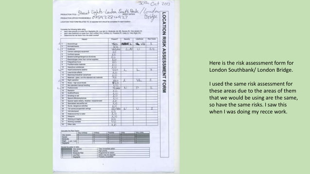 Location risk assessment | PPTX